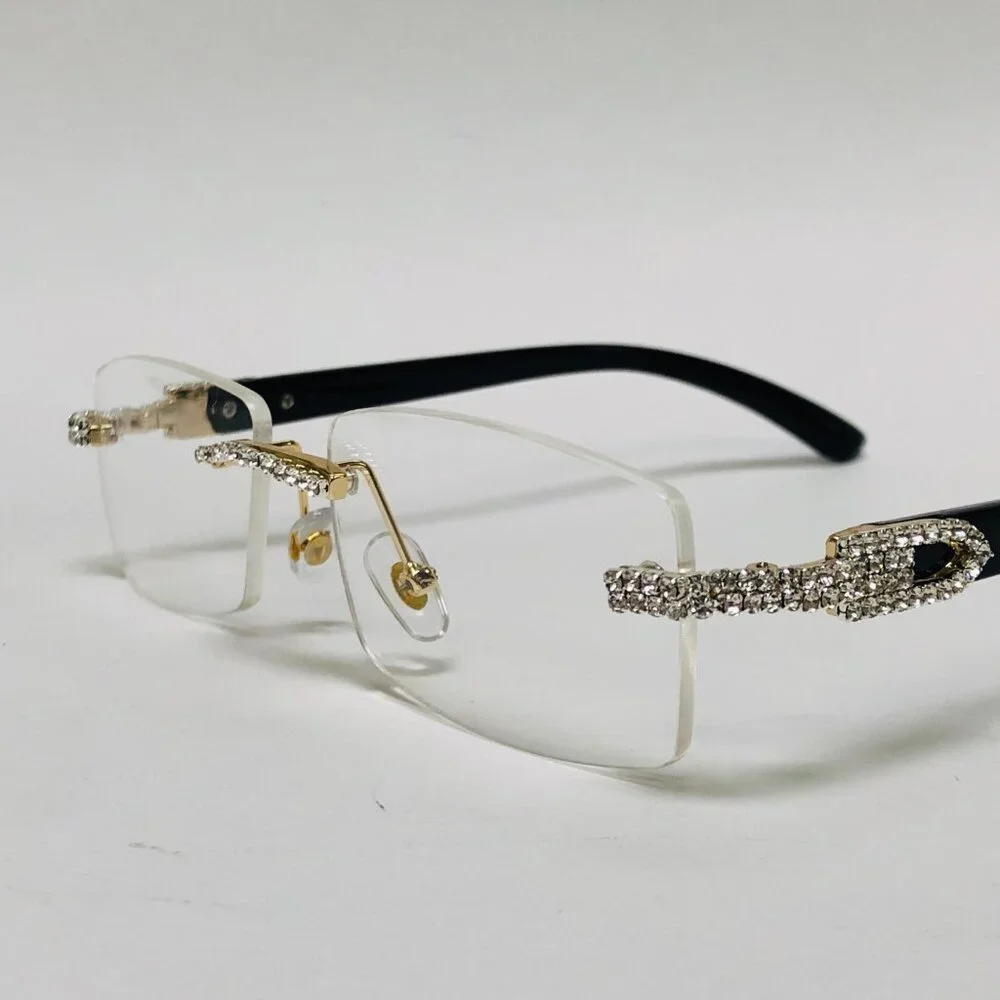 Accessories | Men Clear Sunglasses Square Gold Classic Shades Eye ...